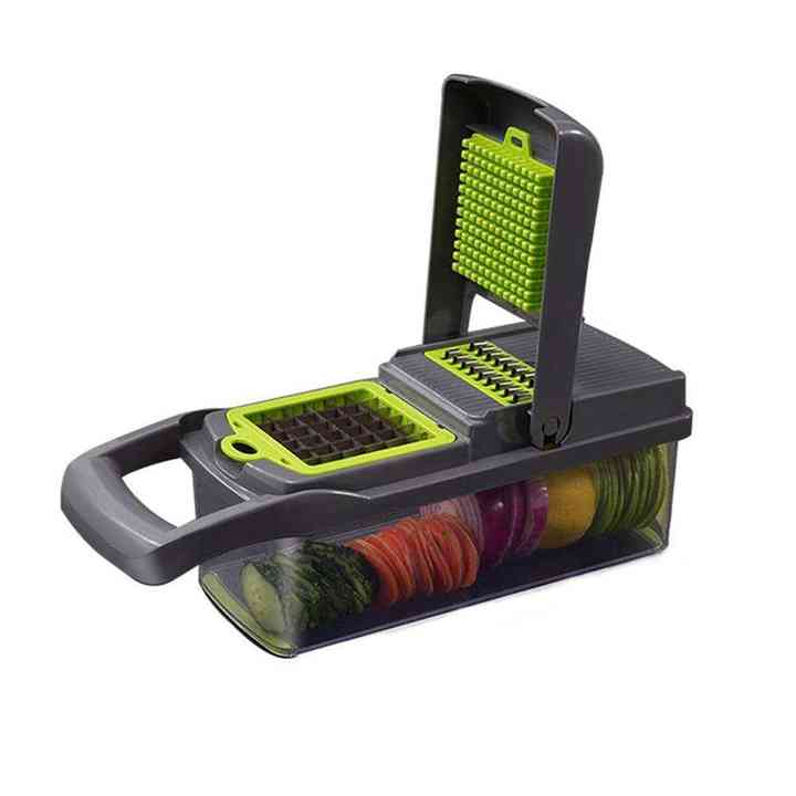 7 Dicing Blades Potato Garlic Peeler Grater Dicer Kitchen Tools Manual ...