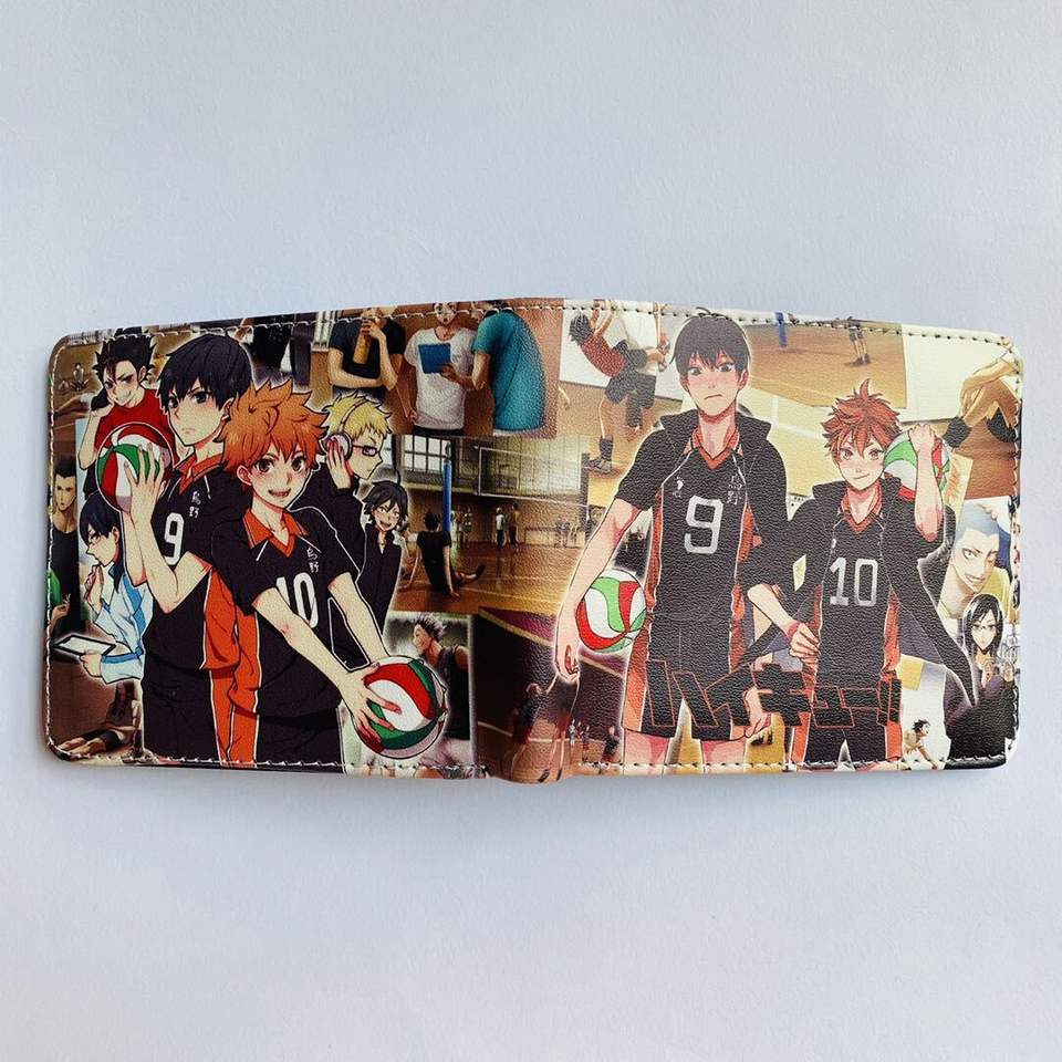 High Quality 17 Designs Anime PU Leather Wallet Hinata Shoyo Tobio ...