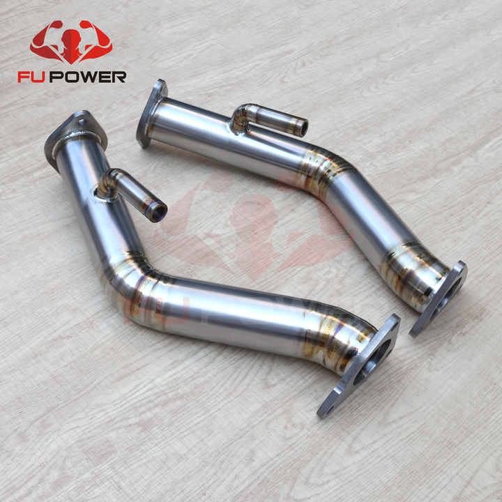 2.5" 370Z Titanium Test Pipes Racing Downpipe for Infiniti G35 G37 ...