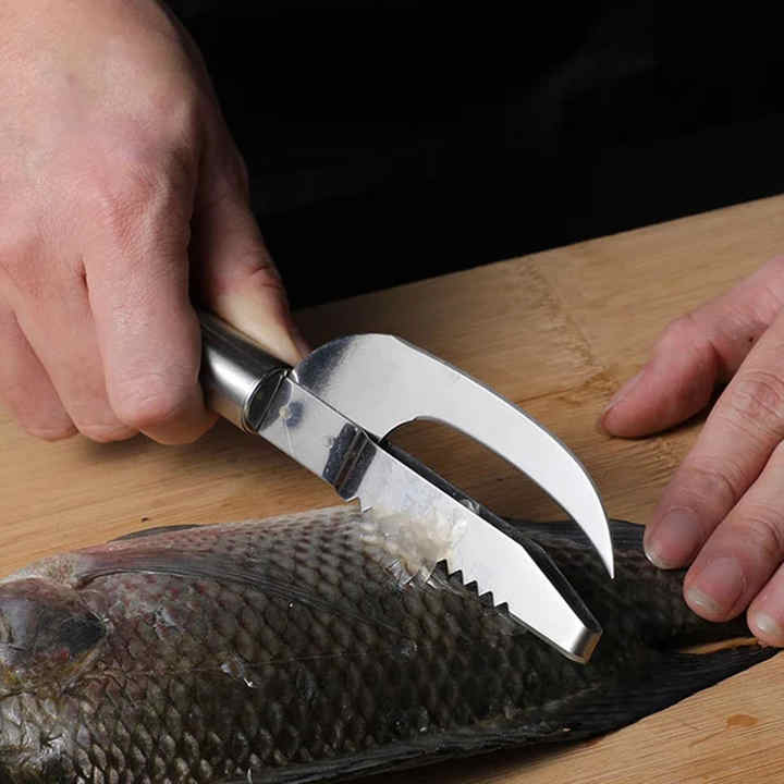Stainless Steel Fish Scale Knife - Efficient & Durable