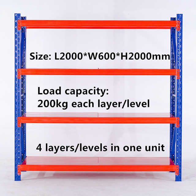 Industrial metal stacking racks light duty warehouse shelf racking ...