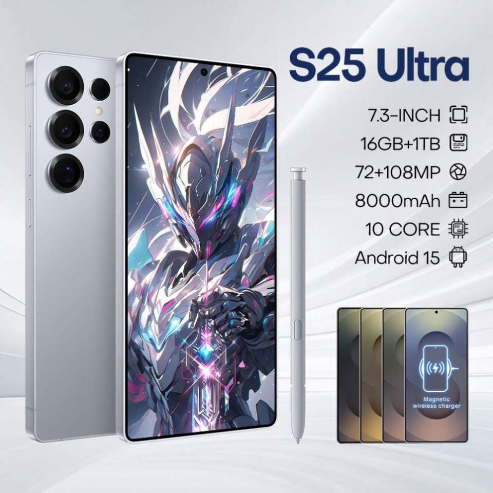 25 Pro Max16GB+1TB 25 Pro Max Smartphone Full Screen 7.3 Snch Drop ...