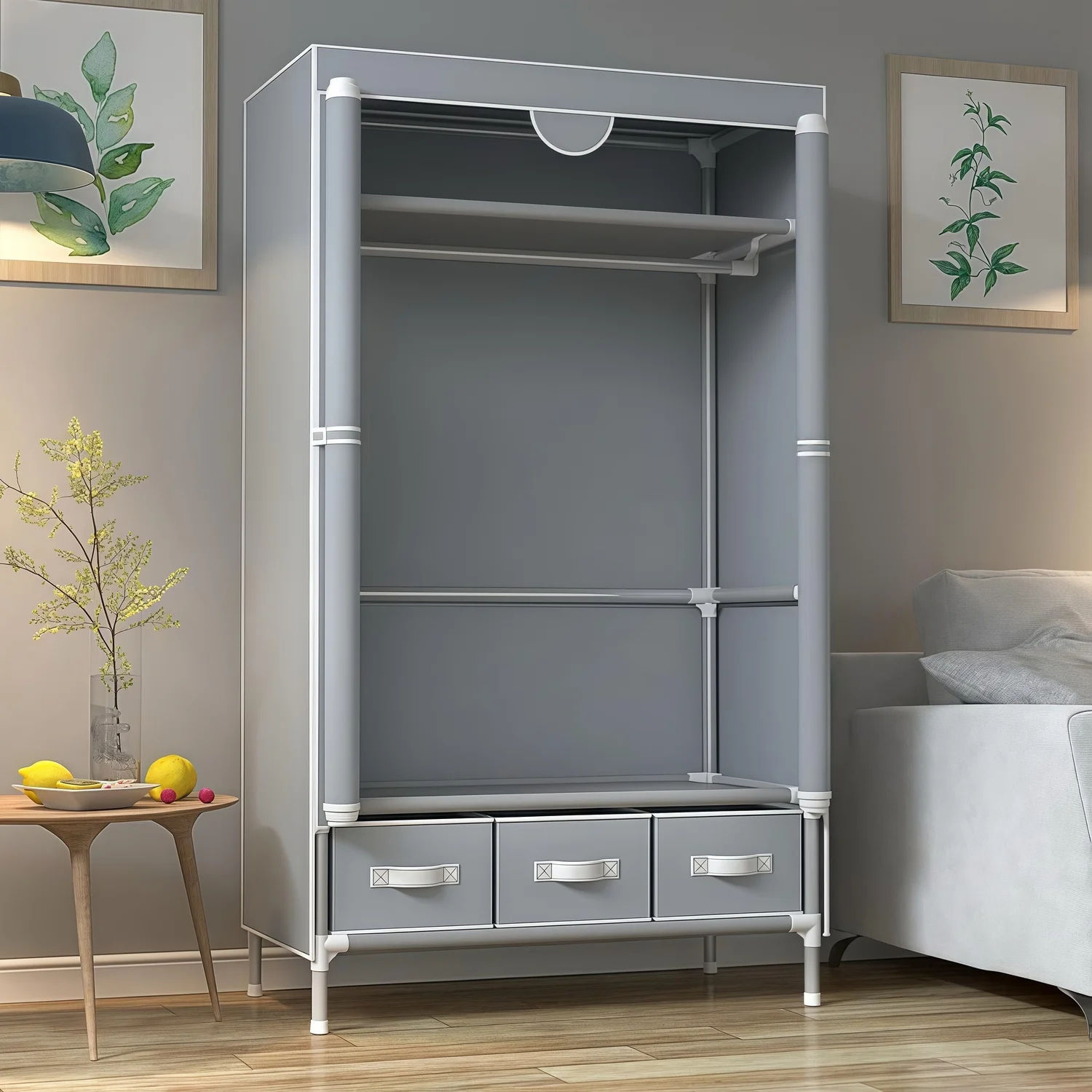 How to Choose a Portable Closet Wardrobe Heavy Duty Clothes Rack ...