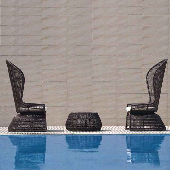Rattan Chair Single Garden Roof Chair Designer Courtyard Balcony Rattan ...