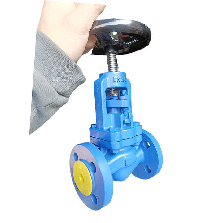 4 Inch DIN Flanged Shut off Valve Cast Iron Bellow Globe Valve PN16