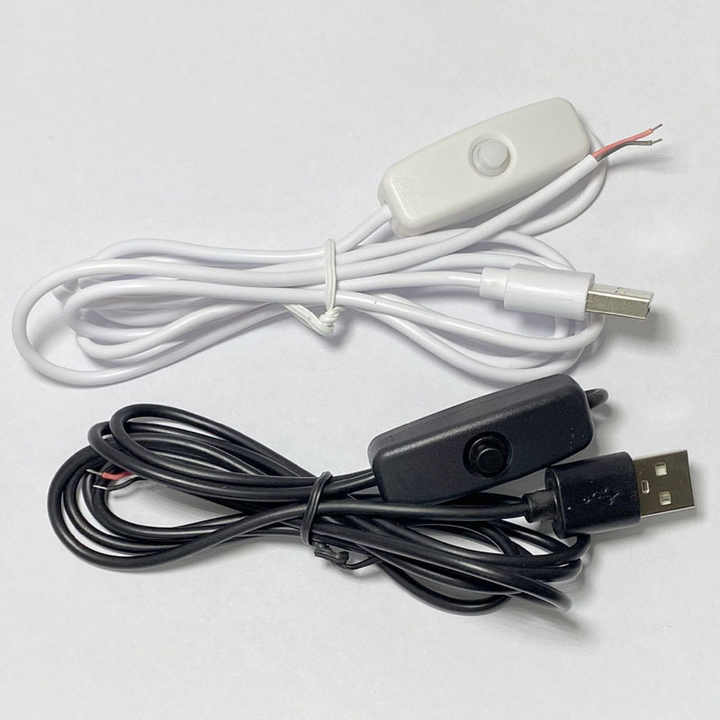 USB Switch Cable - Power On/off for LED Strips & Fans