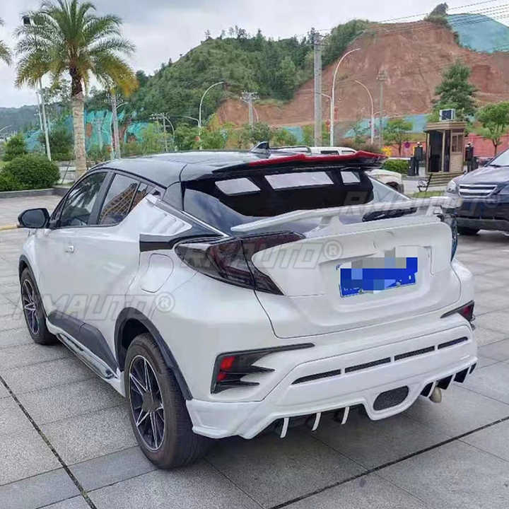 Rear Trunk Lid Spoiler Wings Body Kit for Toyota CHR 2018 2019 2020 ...