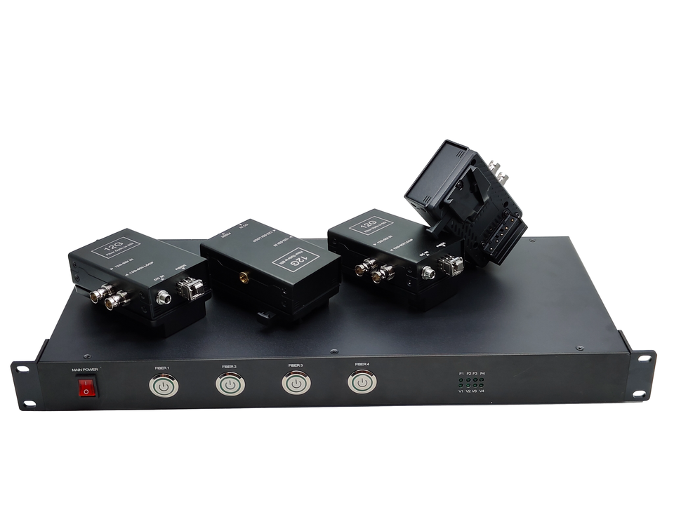 4port Datavideo Camera Units over Fiber Optic System for OBVAN