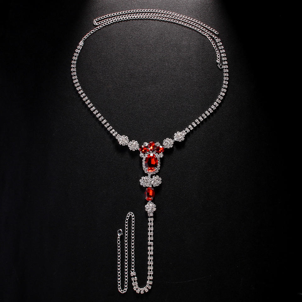 Fashion Ruby Bear Paw Thong Body Chain with Micro Insert Sexy ...