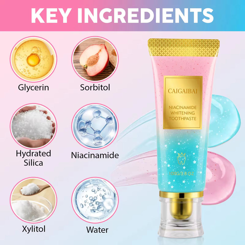 Niacinamide Toothpaste Natural Plant Formula Gentle Stain Removal Gum ...