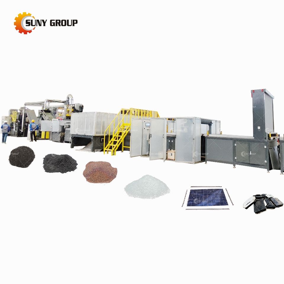 Fully Automated Waste Solar Panel Recycling Machine Production Plant ...