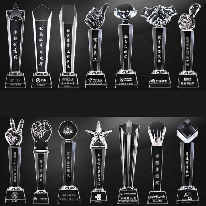 Custom Crystal Trophies - Durable, Elegant, and Personalized