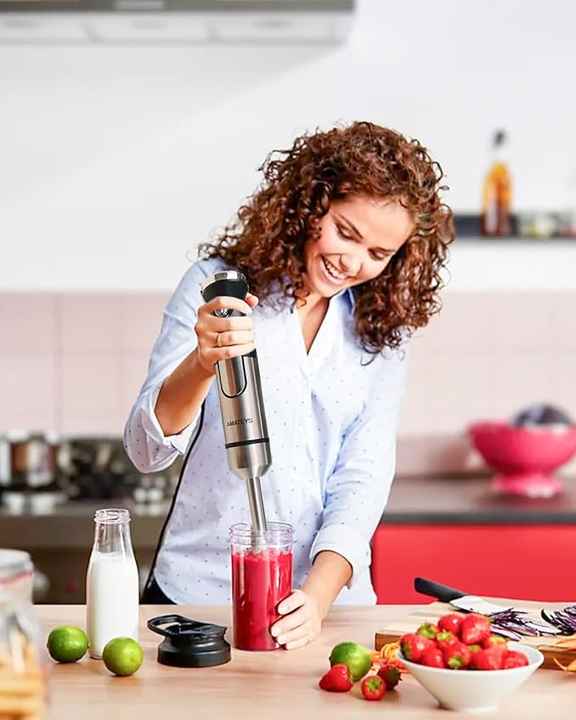 Battery Pure Copper Motor Immersion Blender - Cordless & Versatile