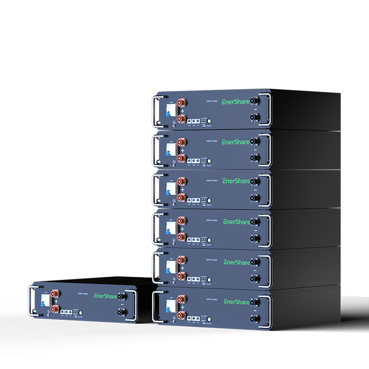 51.2V 100Ah Lithium Ion Battery Lifepo4+Stackable 10kWh 20kWh 30kWh ...