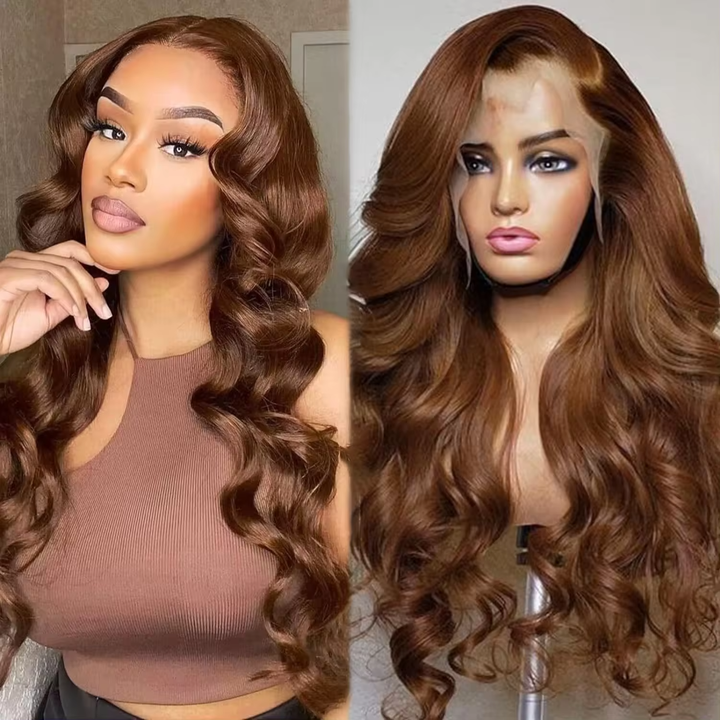Color Brazilian Human Hair Hd Lace Frontal Wig Body Wave Virgin Hair ...