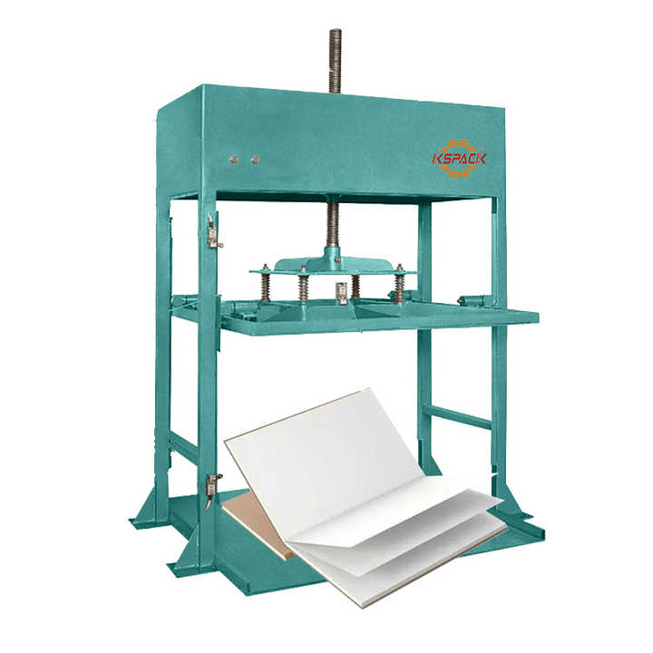 Paperboard Pressing Machine Vertical Flattening Cardboard Boxes Making ...