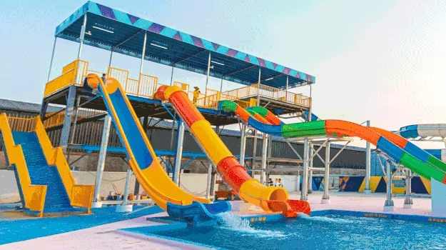 Cenchi Hotel Resort Swimming Pool Slide Campground Site Sprinkler Features Aqua Splash Pad