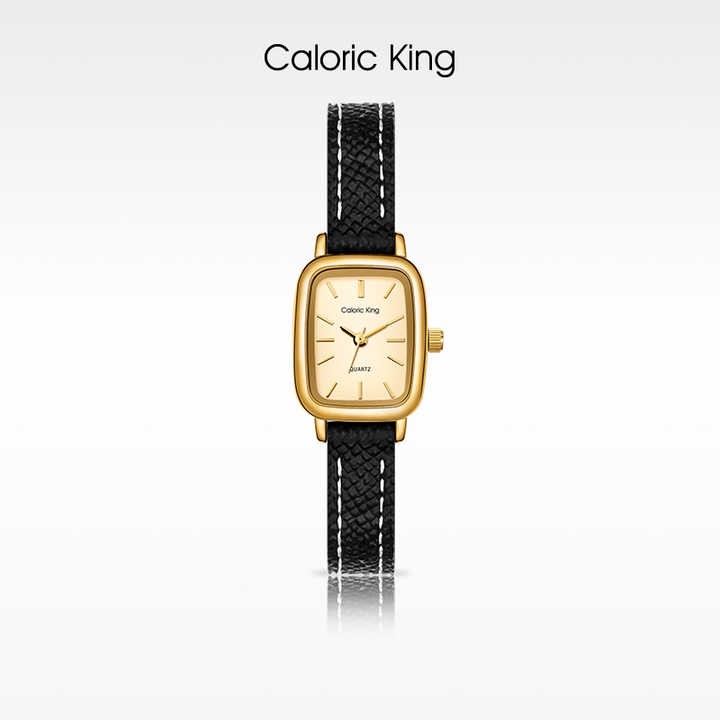 Lady Fashion Rectangle Dial Quartz Watch Lightweight and Thin Design ...