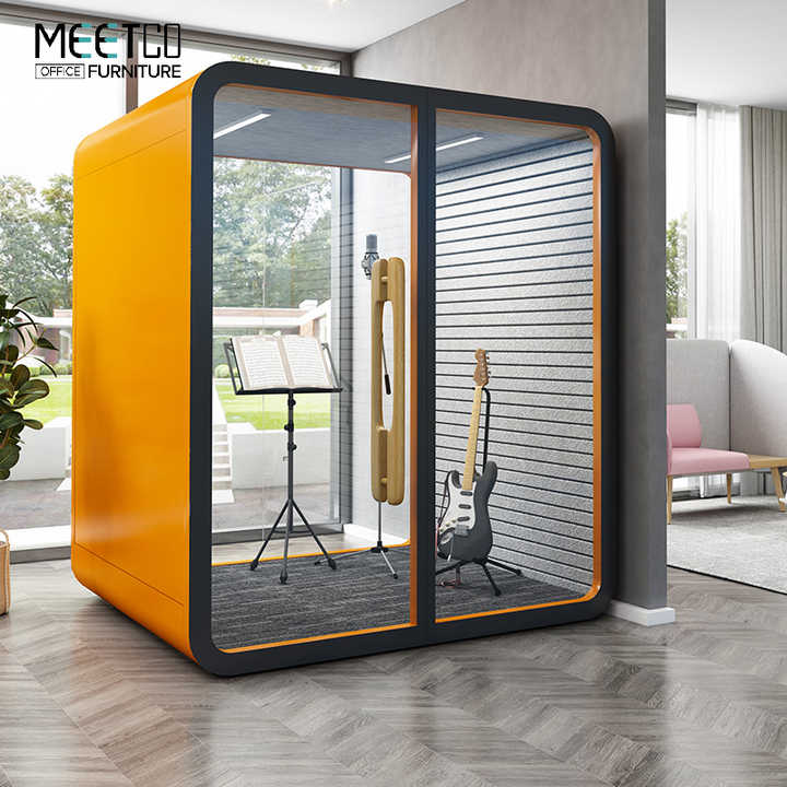 Modular Soundproof Booth Office Pods - Private 4 Seat Meetings