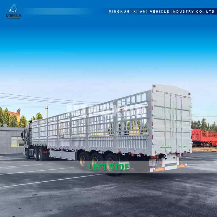 Customized High Load-Bearing Capacity Three-Axle Cargo Semi-Trailers ...