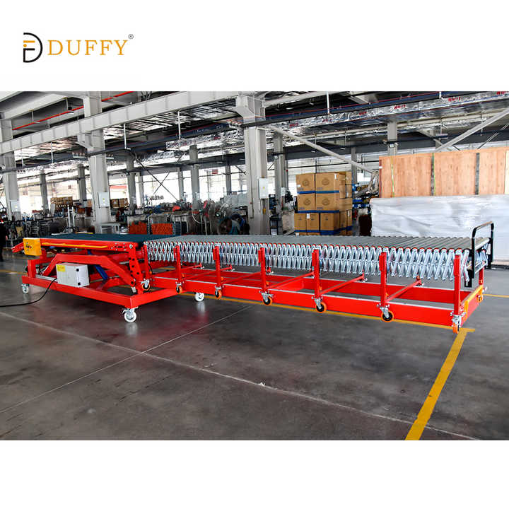 Portable Telescopic Conveyor System for Container Load and /unload Motor Driven Loading Belt ...