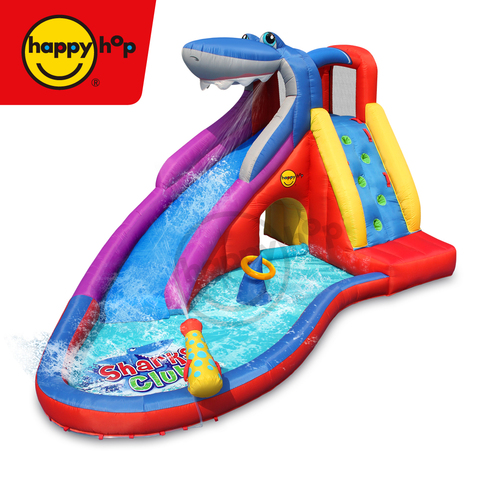 Happy Hop Inflatable Bouncer-9016 Children Water Slide Pool Bouncer ...