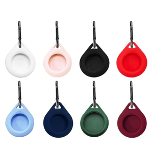 Silicone Air Tag Case Cover Keychain Key Ring Clip Holder For Airtags Case