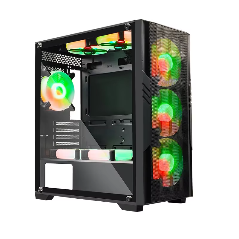 Clear Computer Chassis Pc Cabinet Mid Tower Pc Gaming Case With Rgb ...