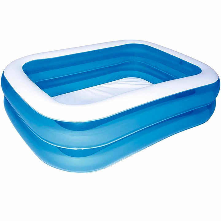 Wholesale Rectangular 2 Ring Inflatable Swimming Pool