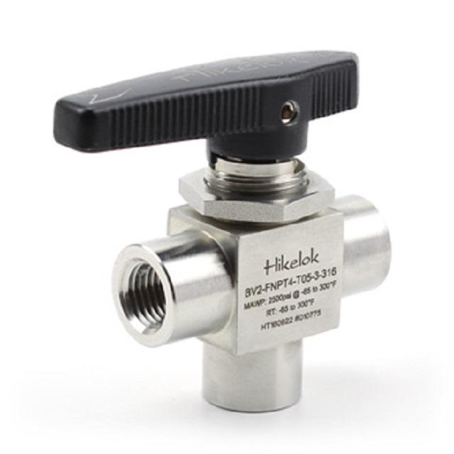 Swagelock Type 1000 to 6000 Psi 3- Way Mini Three Way Ball Valves ...