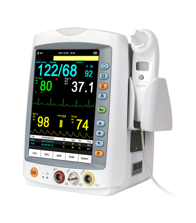 Hospital Equipment ECG Multi Parameter Patient Monitor Ambulance ...