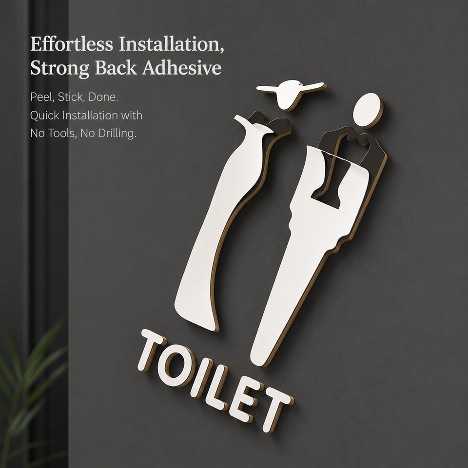 Toilet Signs Shopping Mall Office Buildings Door Plates Reminder ...