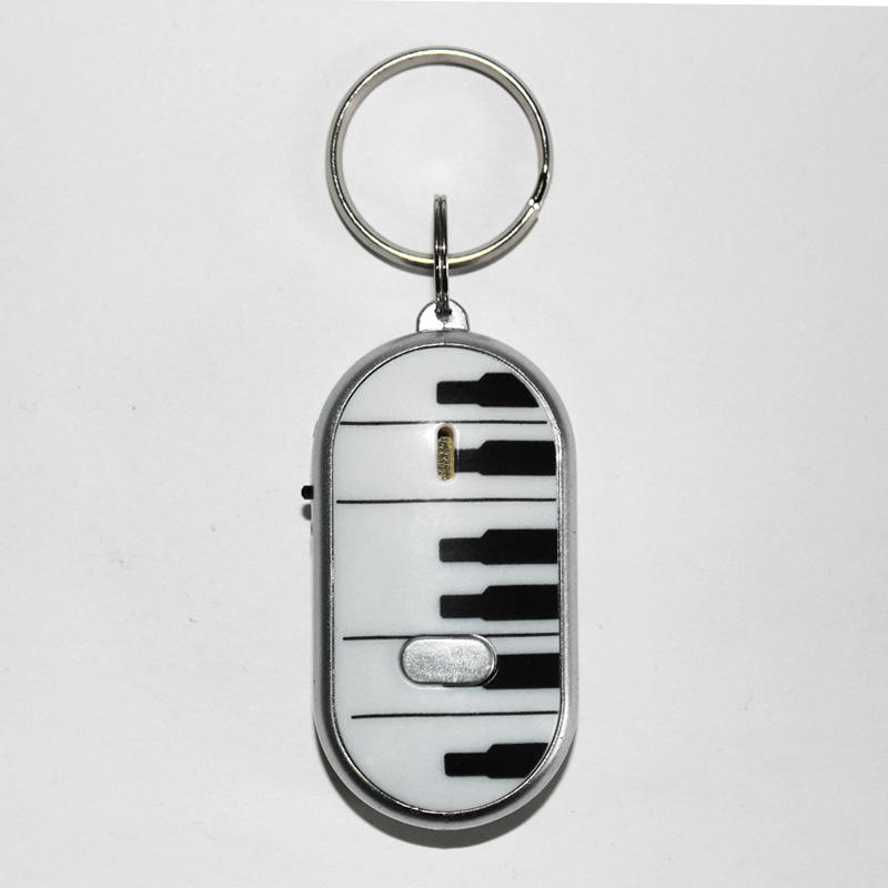 Smart Key Finder Anti-Lost Whistle Sensor Keychain Tracker LED Whistle ...