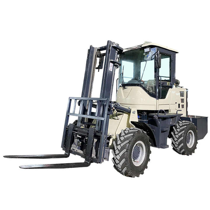 Efficient HUAYA Diesel Forklifts 3-5 Ton 4x4 All Terrain Powered by EPA Euro 5 Engine Best ...
