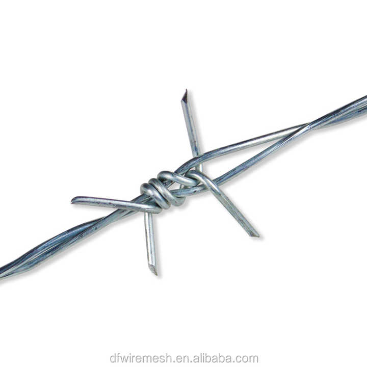 12 Swg Hot-Dipped Galvanized Galvanized Reverse Twist Barbed Wire ...