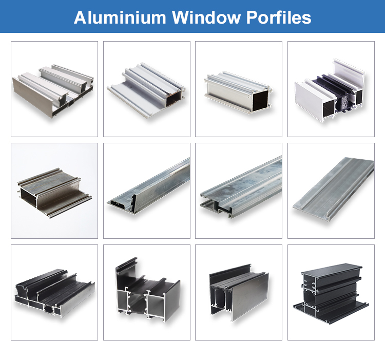 Aluminum profiles windows frames