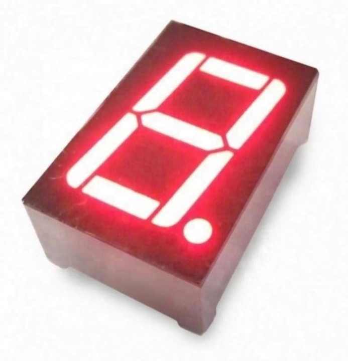 7 Segment Common Cathode 10 pin 0.56 inch 1 Digit 7 Segment LED Red ...