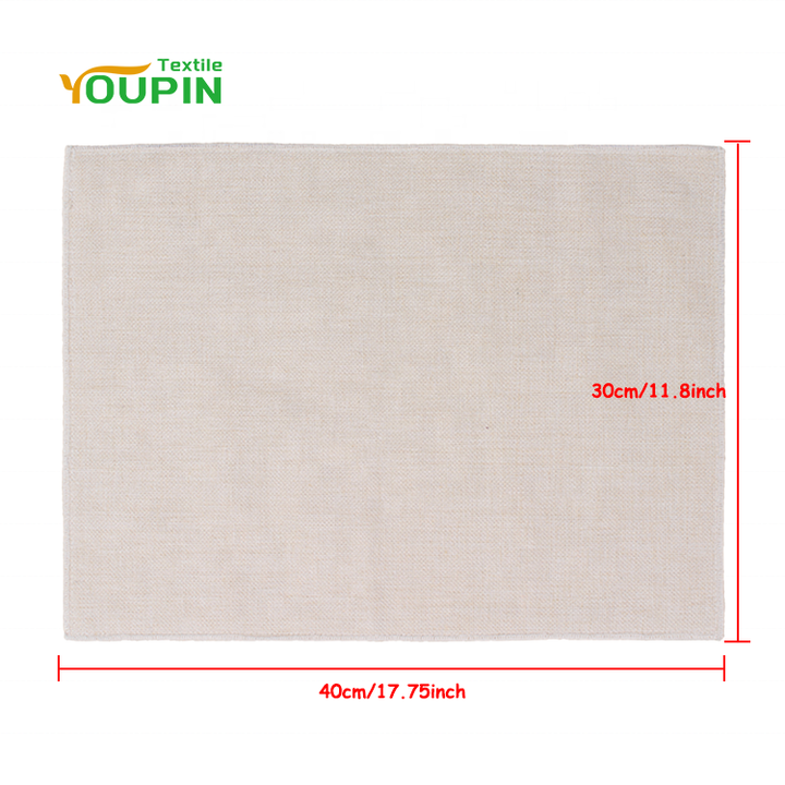 Wholesale Decorative Dining Mat 30x40cm Double Layers Cotton Linen ...
