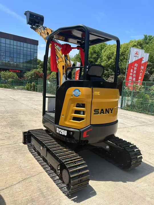 SANY SY26U 2.6T Compact Excavator New Yanmar Zero Tail Swing Foldable ...