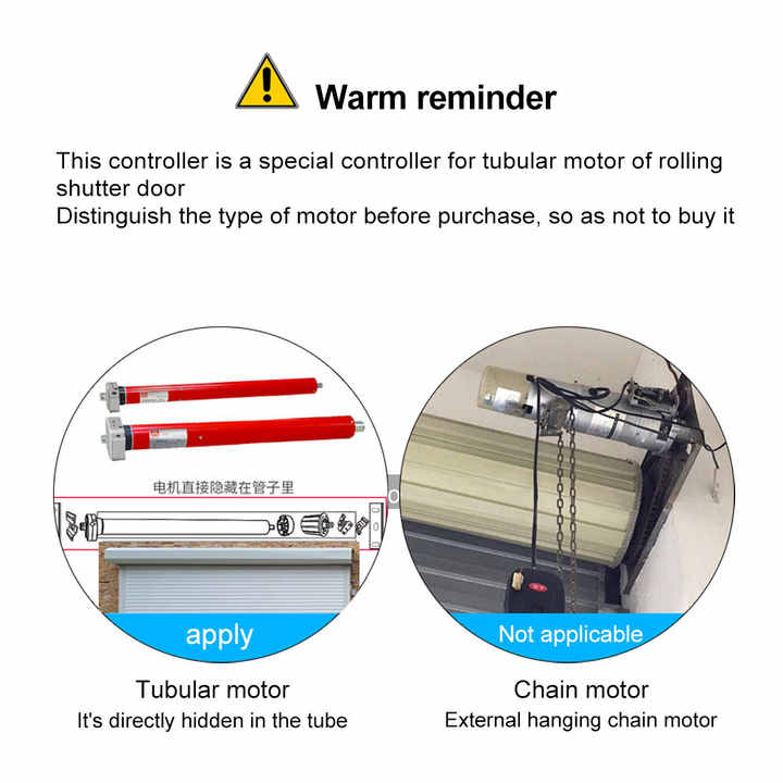 Garage Automatic Roll Up Roller Door Opener Motor with 2 Remotes Motor ...