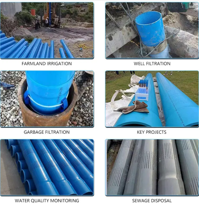 Flexible PVC Well Casing Pipe/Slotted PVC Pipe/DN50-315mm| Alibaba.com