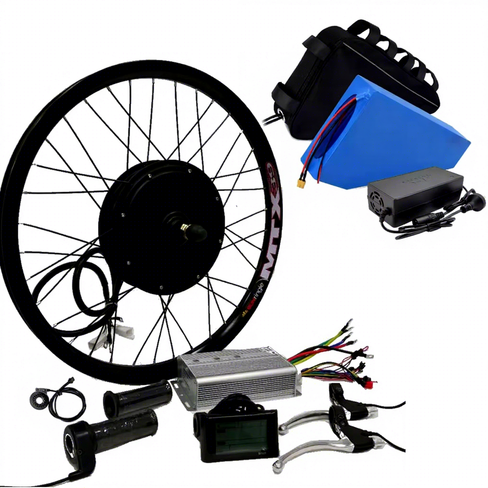 Electric Bike 3000W Conversion Kit with 72V 30Ah Battery - Rear Hub ...