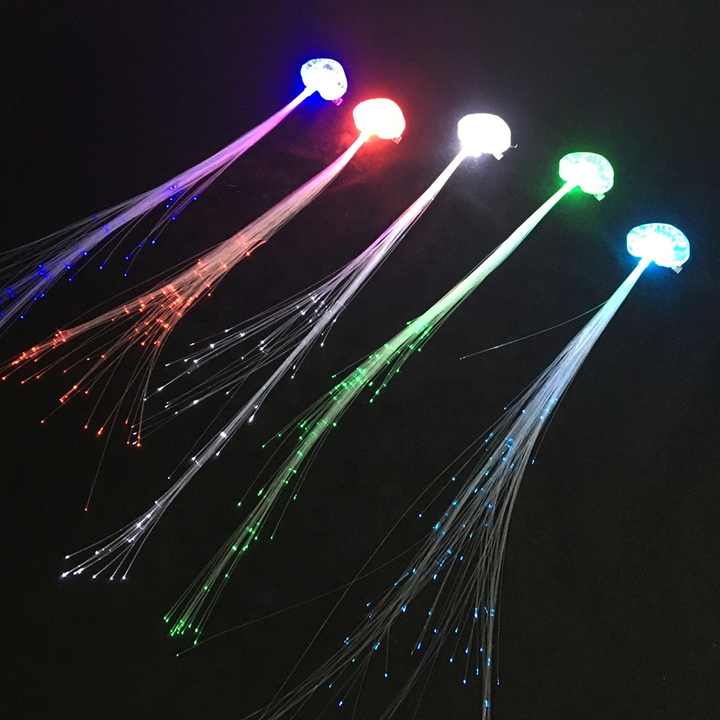 Girls Light up LED Hair Pins Flashing Fiber Optical for Wholesale ...