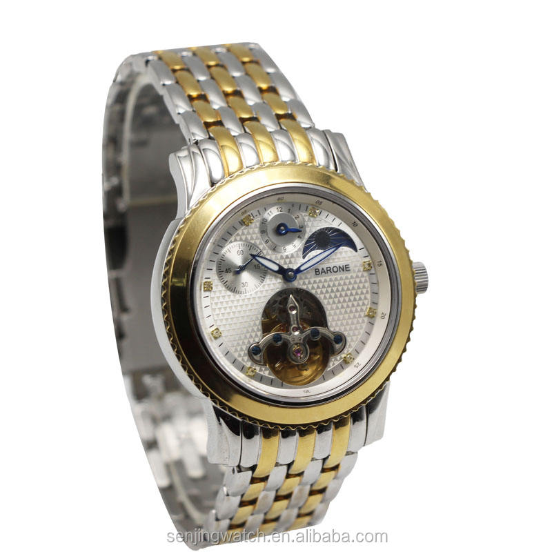 OEM Moonphase and Tourbillon Dial Man Wristwatch Wholesale Supplier ...