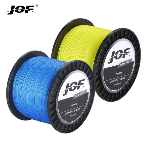 JOF Braided Fishing Line 1000M 8 Strands 20-100LB PE Multifilament ...
