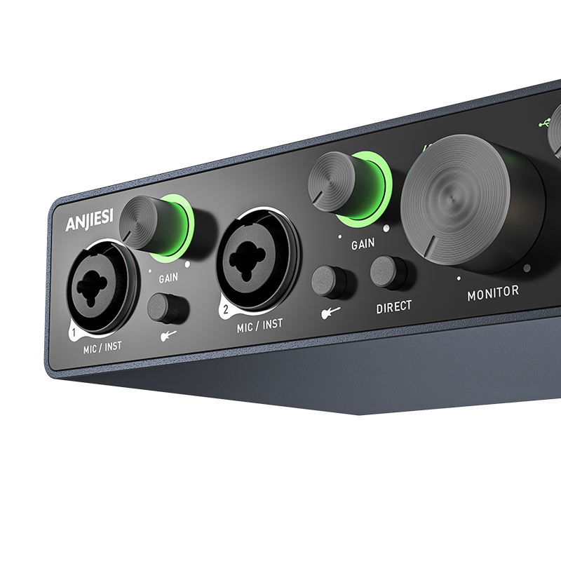 Professional audio interface portable usb sound card mixer 48V ...