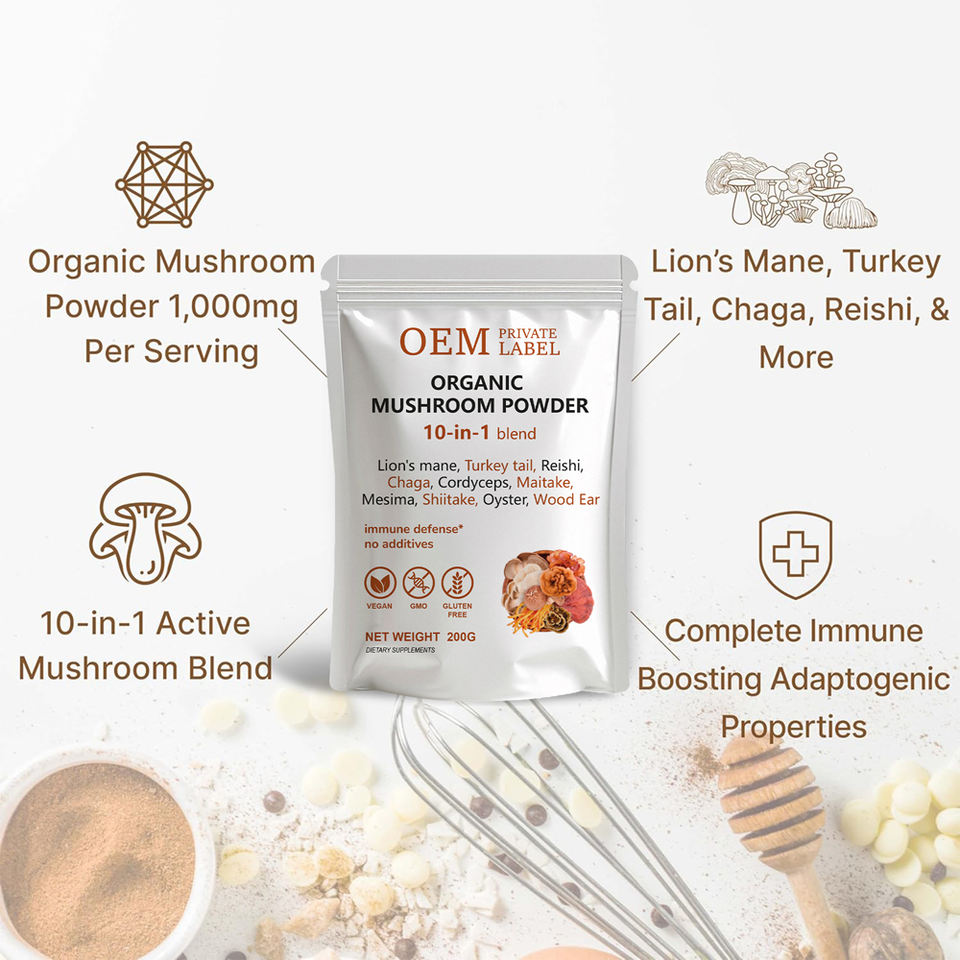 New Arrival Hot-Selling Organic 10-in-1 Mushroom Powder - Immune ...