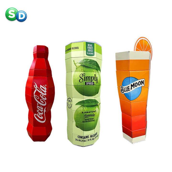 Creative Design Bottle Juice Shape Supermarket Promotion Retail POP POS ...