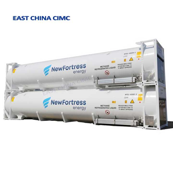 Cryogenic 40ft LNG ISO TANK TUV Liquid Nitrogen Cylinder Co2 Dewar tank ...