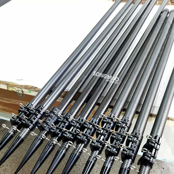 Customized Carbon Fiber Telescopic Outrigger Pole 18ft 22ft 25ft Carbon ...